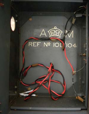 On aircraft containing a TR9 set the aerial would be strung between the ...